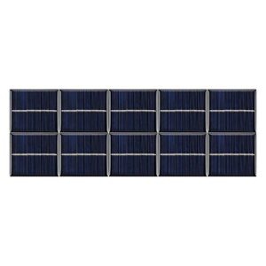 SUNYIMA 10Pcs 3V 120mA Micro Solar Panels Cells DIY Solar Epoxy Plate Electric Toy Materials Photovoltaic Cells Charger 60mmx55mm/2.36"x2.16"