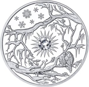 2017 de four seasons 2017 powercoin winter crystal four seasons 2 oz silver coin 5$ niue 2017 proof