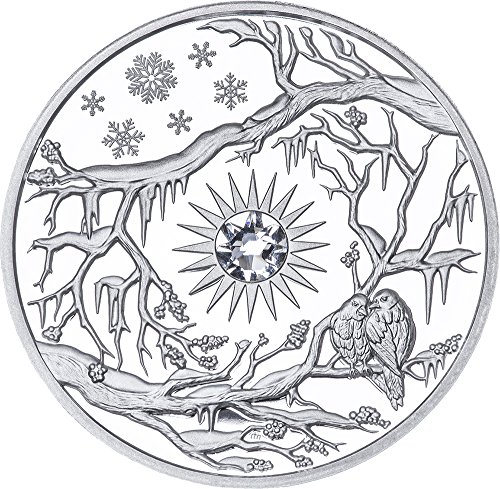 2017 DE Four Seasons 2017 PowerCoin Winter Crystal Four Seasons 2 Oz Silver Coin 5$ Niue 2017 Proof