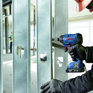 BOSCH 18V 2-Tool Combo Kit with 1/2 In. Compact Drill/Driver and 1/4 In. Hex Impact Driver GXL18V-26B22