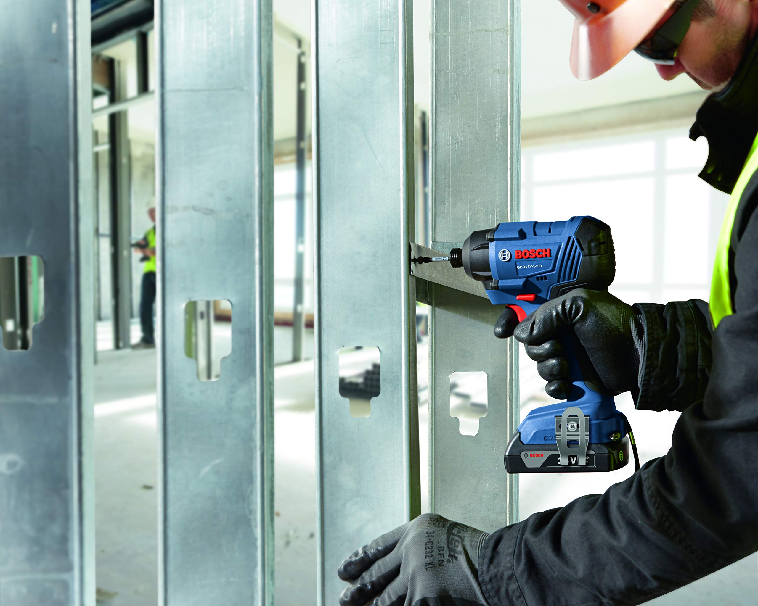 BOSCH 18V 2-Tool Combo Kit with 1/2 In. Compact Drill/Driver and 1/4 In. Hex Impact Driver GXL18V-26B22