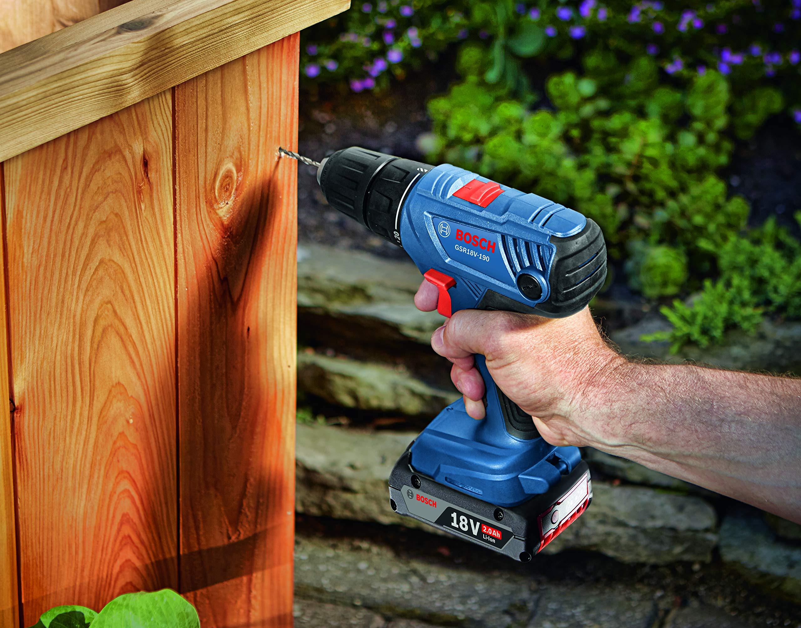 BOSCH 18V 2-Tool Combo Kit with 1/2 In. Compact Drill/Driver and 1/4 In. Hex Impact Driver GXL18V-26B22