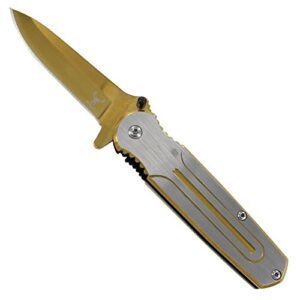 hunt for life spring assist gold mine knife