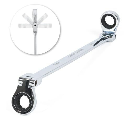 ABN Ratcheting Wrench - 8 and 10mm Ratchet Tool Double End Flex Head Replacement Tool for Metric Ratcheting Wrench Set