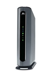 motorola mg7700 modem wifi router combo with power boost | approved by comcast xfinity, cox and spectrum | for cable plans up to 800 mbps | docsis 3.0 + gigabit router