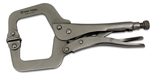 ION TOOL 6 Pack - 11” C-Clamp Locking Pliers, Swivel Pads