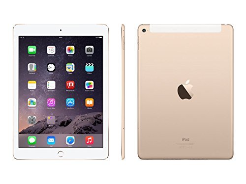 Apple iPad Air 2, 64GB, 4G + Wi-Fi - Gold (Renewed)