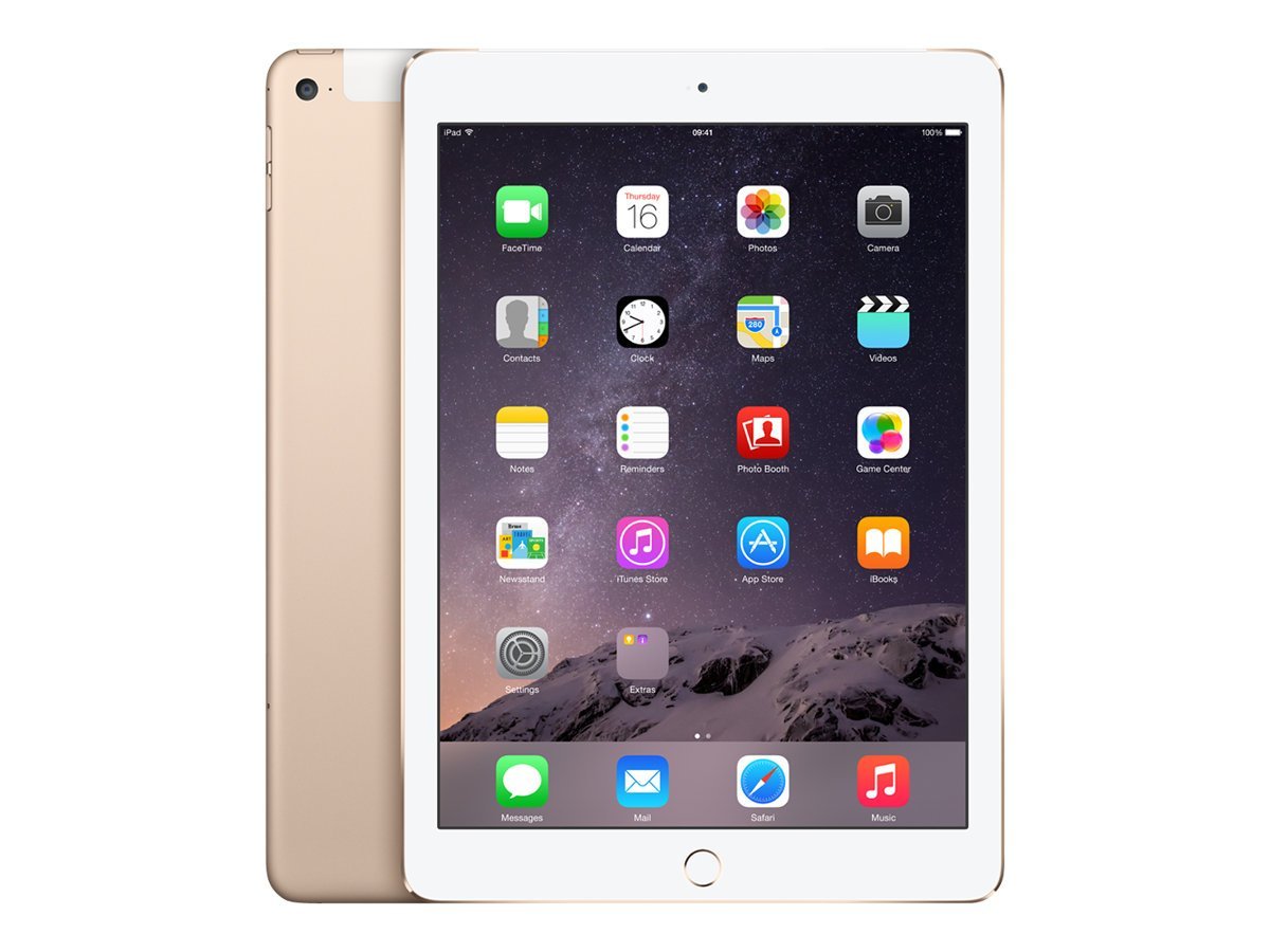 Apple iPad Air 2, 64GB, 4G + Wi-Fi - Gold (Renewed)