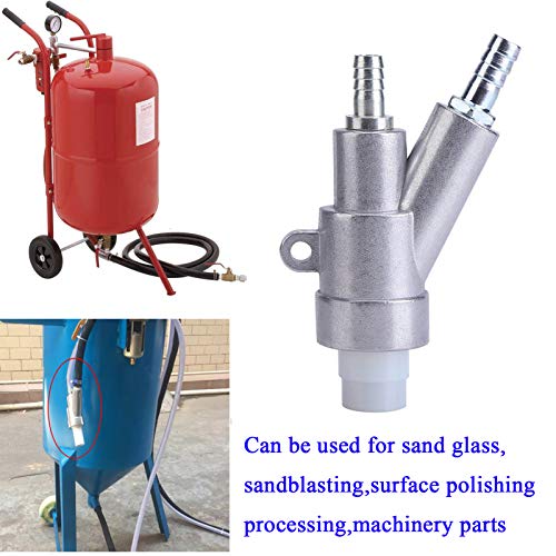 Jewboer Sand Blaster Gun Kit,Sandblaster Sandblasting Gun for Sandblast Blast Cabinet with Boron Carbide Nozzle (8MM)