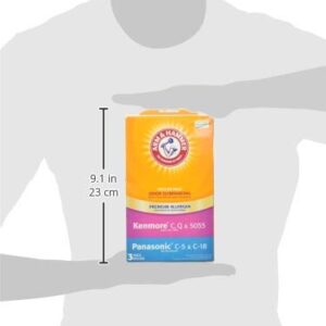 Arm & Hammer Premium Vacuum Bags, Kenmore Style C, Q, & 5055 - Odor and Allergen Eliminating, 3 bags