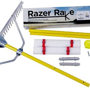 Jenlis Razer Rake - Collapsible All-Purpose Aluminum Lake and Landscape Weed Rake