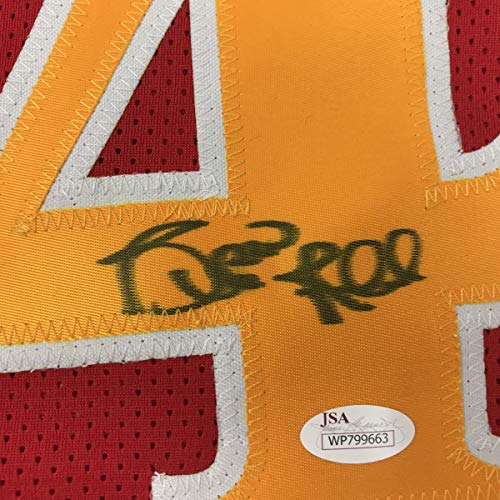 Autographed/Signed Spud Webb Atlanta Red Basketball Jersey JSA COA