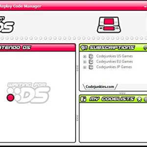 Action Replay Code Manager CD Rom Software Data Disc for AR DS / DS Lite Nintendo Pokemon Cheat Codes