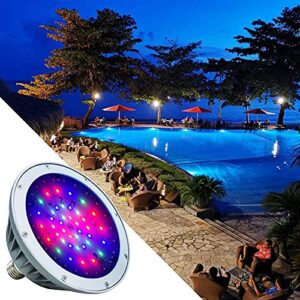 Pool Lights,120V 40W RGBW Color Splash led Pool Light Bulb for inground Pool, E26 Replacement Bulb for 500W Pentair and Hayward Fixture (120V-RGB+White)