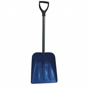 snow shovel, 25 in.l, steel handle