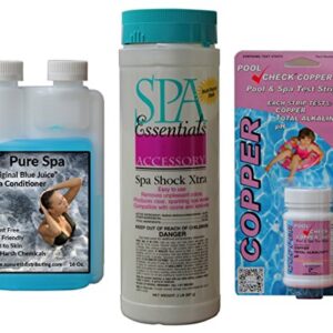 Pure Spa - Chlorine Free Spa Chemicals Treatment - Easy Maintenance - Non Chlorine Alternative Spa Chemicals Kit with No Dry Skin & No Smells