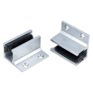 sydien 2pcs 1-1/2'' sliding shower door bottom guide with screw for door roller sliders