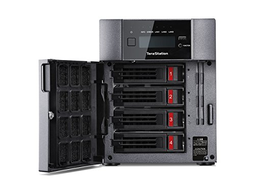 BUFFALO TeraStation 5410DN Desktop NAS 32TB (4x8TB) with HDD NAS Hard Drives Included 10GbE / 4 Bay/RAID/iSCSI/NAS/Storage Server/NAS Server/NAS Storage/Network Storage/File Server