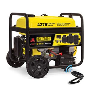 champion power equipment 100554 4375/3500-watt rv ready portable generator with wireless remote start, carb