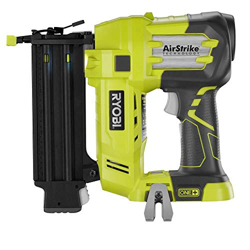 Ryobi 18 Volt Air Strike 5/8-2in Brad Nailer P320 + (2) Batteries P102 + Charger P118 (Renewed)