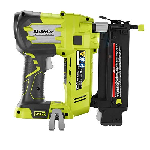 Ryobi 18 Volt Air Strike 5/8-2in Brad Nailer P320 + (2) Batteries P102 + Charger P118 (Renewed)