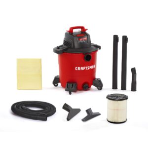 craftsman cmxevbe17590 9 gallon 4.25 peak hp wet/dry vac, general purpose portable shop vacuum with attachments