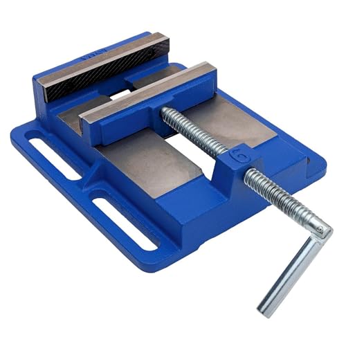 Yost Vises LDPV-6 Drill Press Vise | 6 Inch Jaw Width Portable Vise | Blue