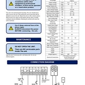 DATAKOM SMPS-2410 (24V/10A) Generator Start Battery Charger/Stabilized Power Supply with Display