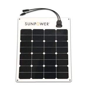 sunpower 50 watt flexible monocrystalline high efficiency solar panel