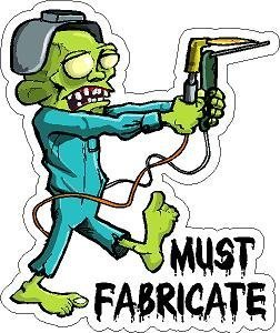 3 – must fabricate zombie welder hard hat/helmet stickers h231