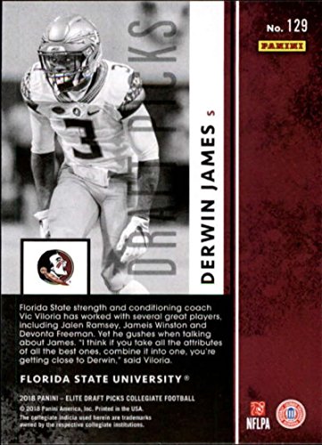 2018 Panini Elite Draft Picks #129 Derwin James RC Rookie