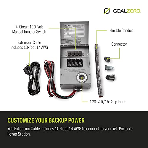 Goal Zero Yeti Home Integration Kit Transfer Switch, Powers up to 4 Circuits