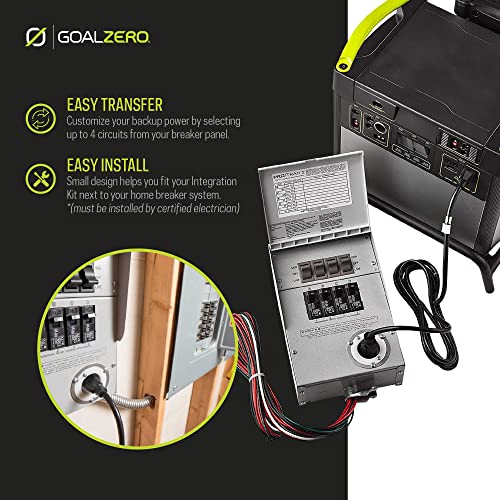 Goal Zero Yeti Home Integration Kit Transfer Switch, Powers up to 4 Circuits