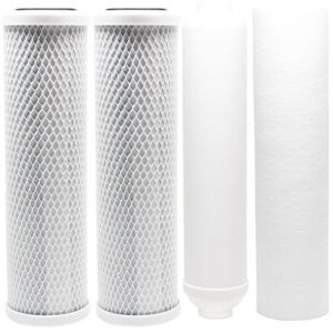 compatible filter kit for proline proline plus ro system - includes carbon block filters, pp sediment filter & inline filter cartridge