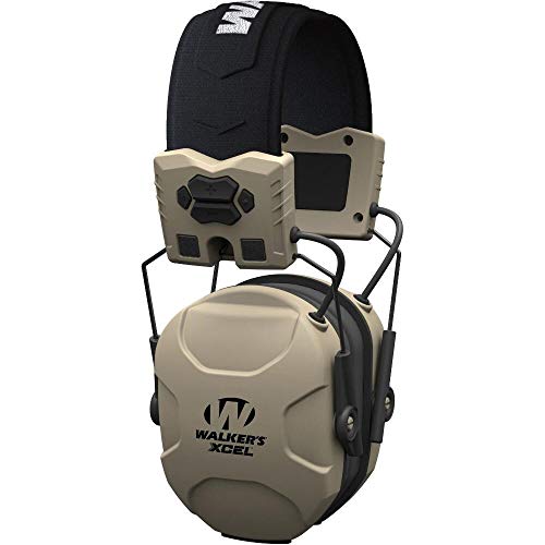 WALKER'S XCEL 100 Digital Electronic Muff W/Voice Clarity, Advanced Circuit, 4 Listening Modes, Beige (GWP-XSEM)