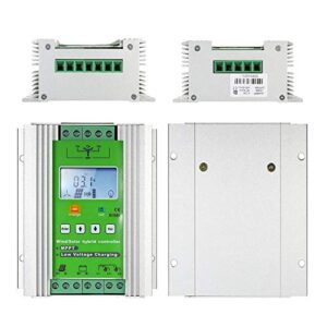 1000W Wind Solar Hybrid Charge Controller ，Off Grid MPPT Wind Turbine Solar Charge Controller Hybrid Controller 600W Wind and 400W Solar Panel 12V/24V Auto Distinguish