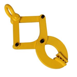 bisupply pallet puller clamp, 6,000 lb pound pulling capacity, pallet grabber hook puller tool for forklift chain