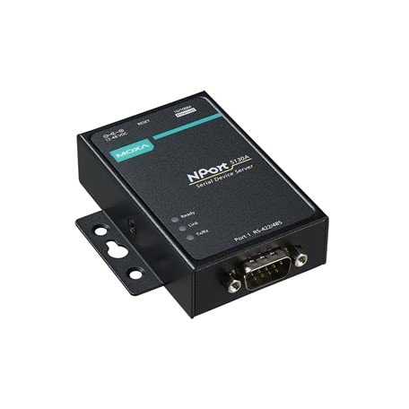 MOXA NPort 5130A 1-Port Serial Device Servers, 10/100 Ethernet, RS-422/485, DB9 Male