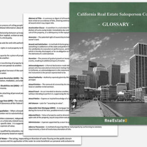 135-Hour California Real Estate Salesperson License Course (Online Course) [Online Code]