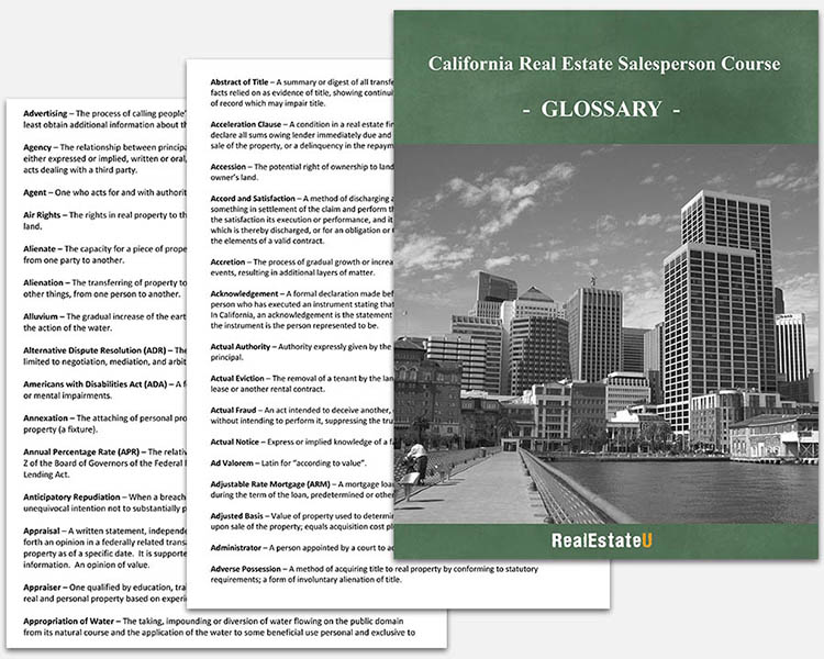 135-Hour California Real Estate Salesperson License Course (Online Course) [Online Code]