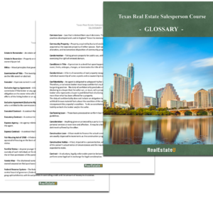 180-Hour Texas Real Estate Salesperson License Course (Online Course) [Online Code]