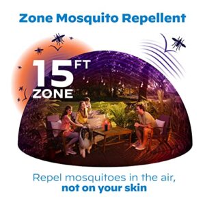 Thermacell Patio Shield Mosquito Repeller, Highly Effective Repellent, No Candles or Flames, DEET-Free, Scent-Free, Bug Spray Alternative, Includes 12-Hour Refill