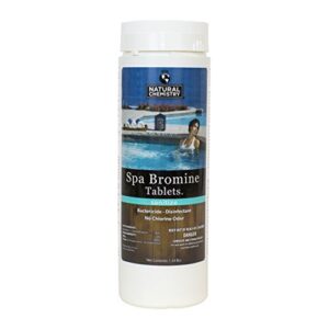 hot tub and spa bromine tablets 1.54 lb - natural chemistry 04209