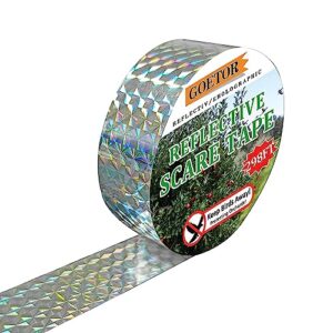 goetor bird scare tape ribbon flash double sided reflective ribbon 298 feet