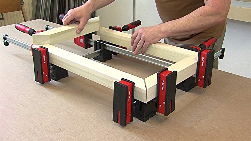 BESSEY KREK2440 K Body REVO Clamp Kit, 2 x 24 In., 2 x 40 In. and 1 set of KP Blocks - 1700 lbs Nominal Clamping Force. Spreader, and Woodworking Accessories - Clamps and Tools for Cabinetry