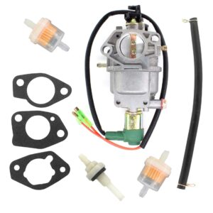 uspeeda carburetor fuel line filter gasket for harbor freight chicago electric 98838 98839 13hp 6500 w generator