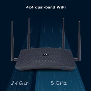 Motorola AC2600 4x4 WiFi Smart Gigabit Router with Extended Range, Model MR2600