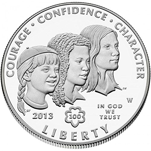 2013 W Commemorative Dollar Girl Scouts with OGP $1 Proof US Mint