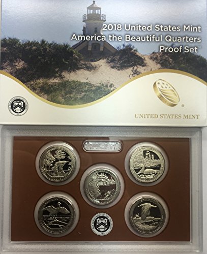 2018 S US Proof set Quarters US Proof Set National Parks Quarters Proof