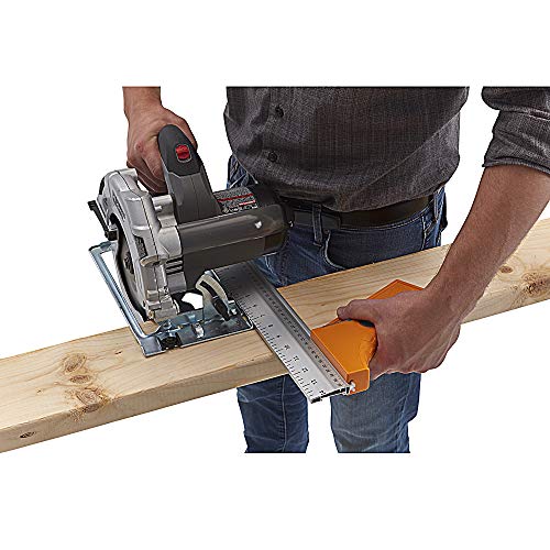 Bora 530416 Quickcut Circular Saw Guide With Rail & Angle Assist, All-In-One Woodworking Tool, Strong Aluminum 16 Inches Long, With A 14-Inch (35.5Cm) Guide Rail